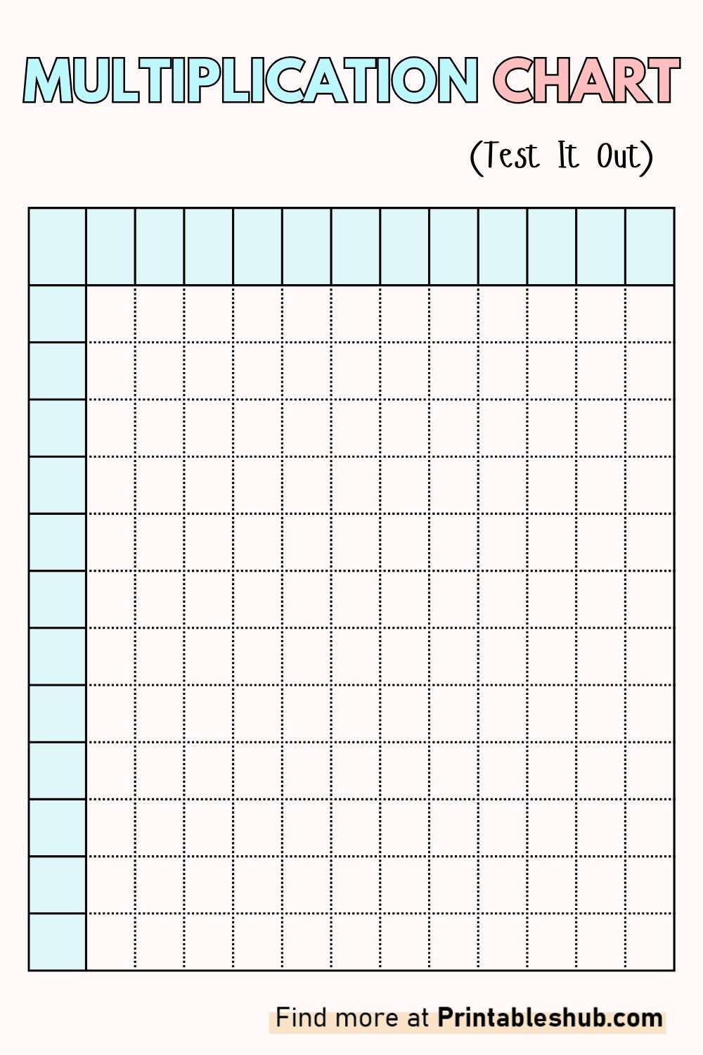 Printable Multiplication Charts - Printables Hub