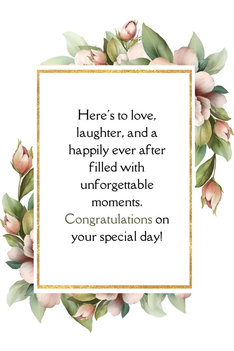 Printable Wedding Card Messages - Printables Hub