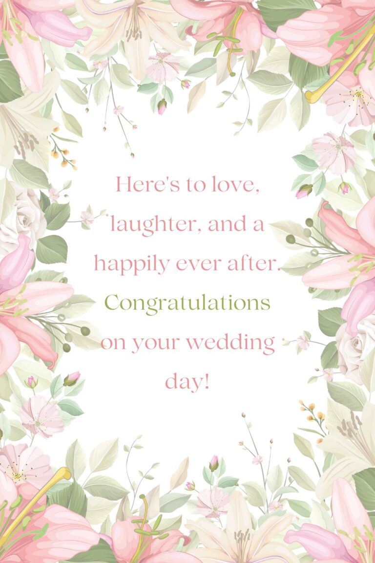 Printable Wedding Card Messages - Printables Hub