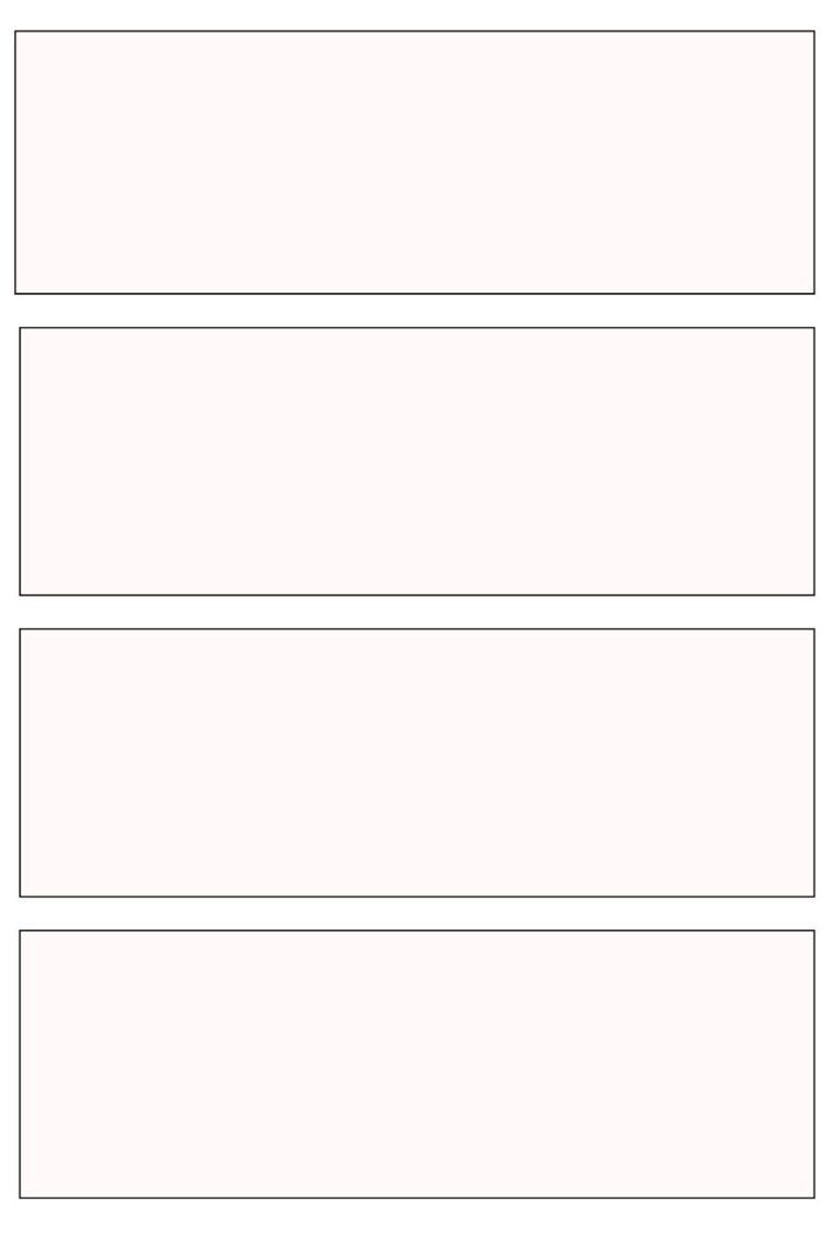 Free Printable Comic Strips/Pages Templates [PDF Included] - Printables Hub