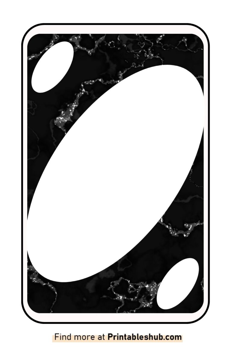 Free Printable Blank UNO Cards Template [PDF] - Printables Hub