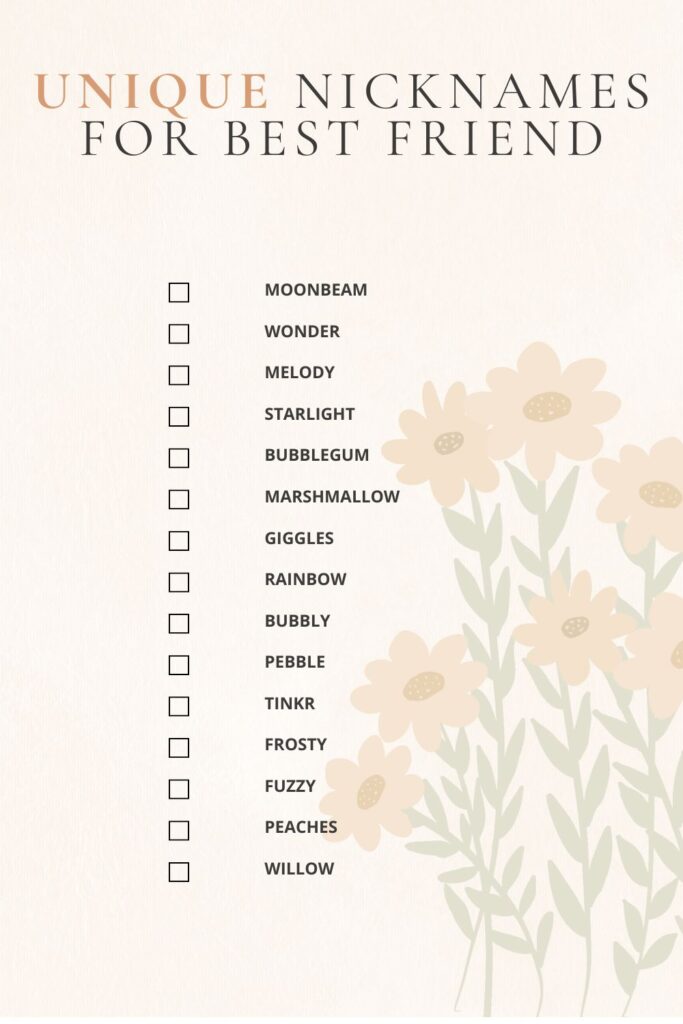 Printable List Of Nicknames For Best Friend Printables Hub Printable List Of Nicknames For Best Friend Printables Hub