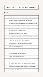 Printable List Of Podcast Topic Ideas - Printables Hub