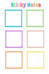 Printable Blank Sticky Notes Templates [With PDF] - Printables Hub