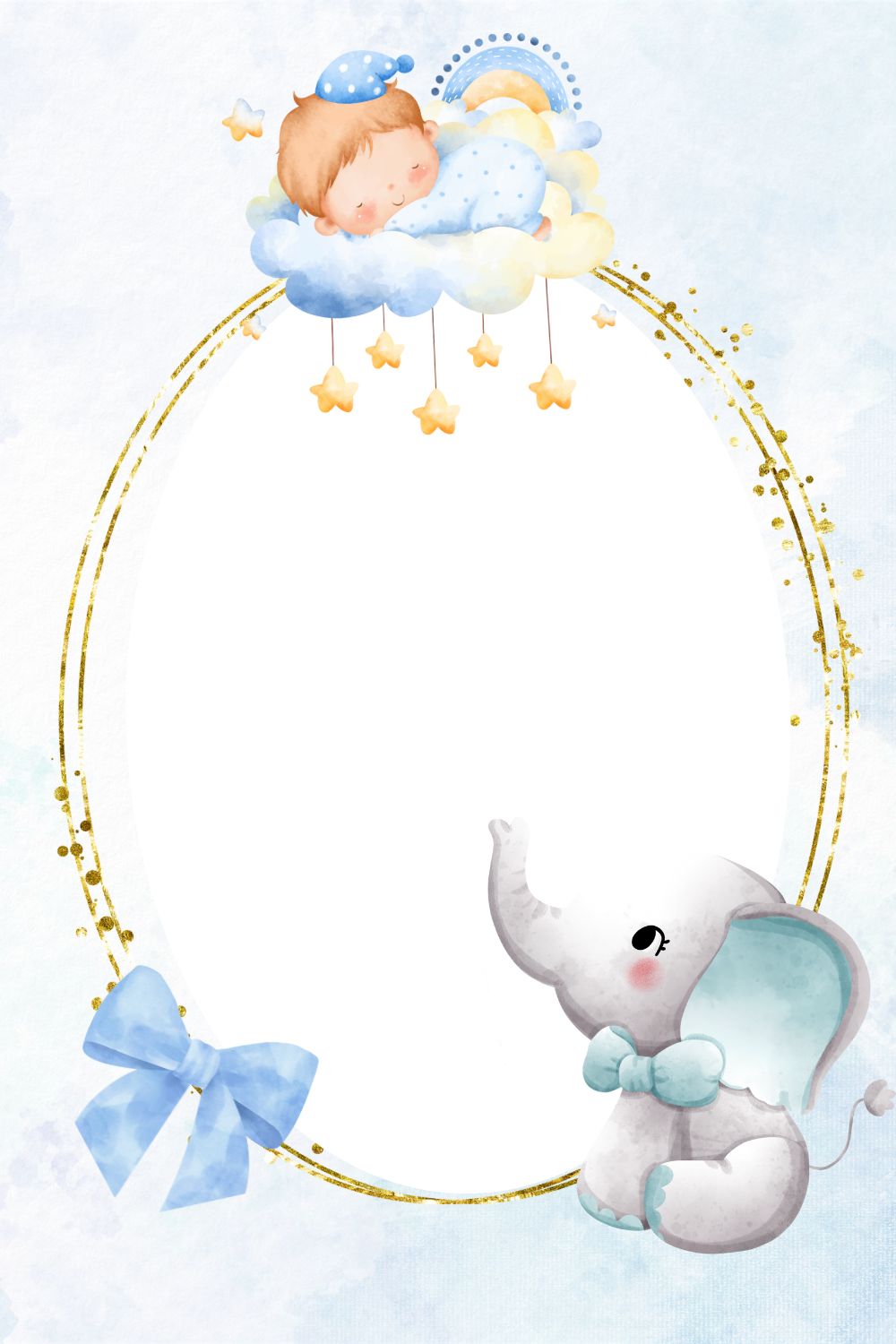 Printable Blank Baby Shower Invitation Templates [PDF Included ...