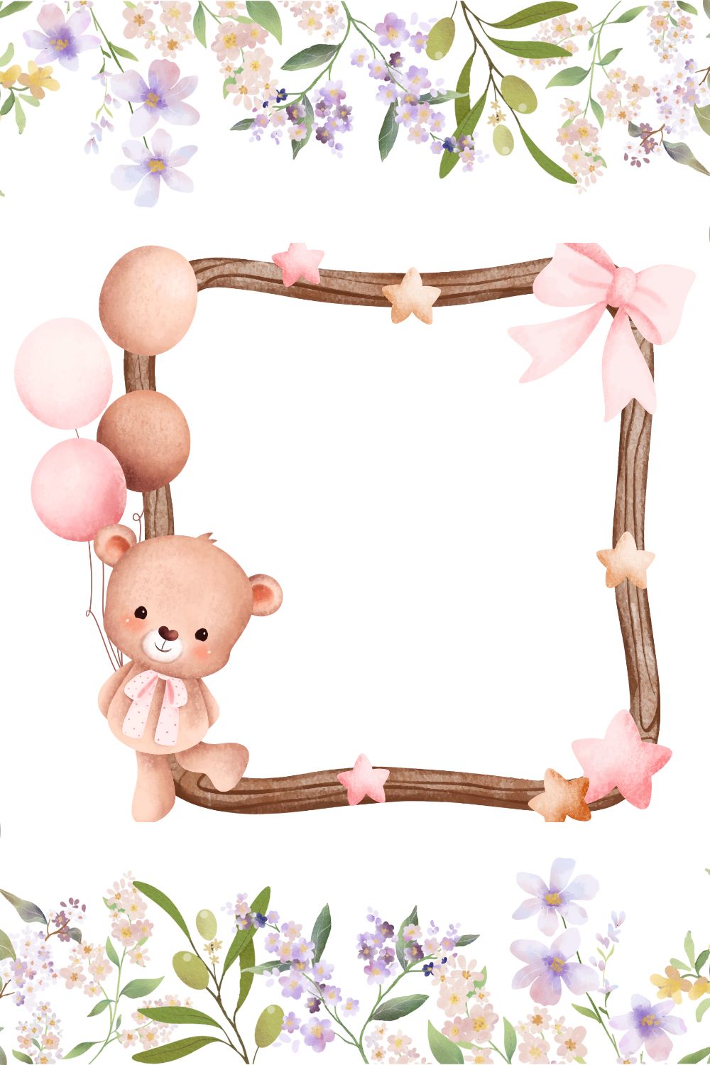 Printable Blank Baby Shower Invitation Templates [PDF Included ...