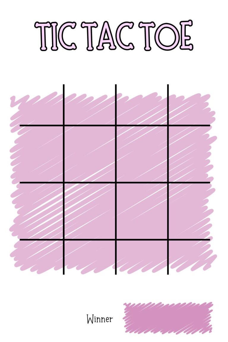Printable Blank Tic Tac Toe Sheet Templates [PDF Included] - Printables Hub