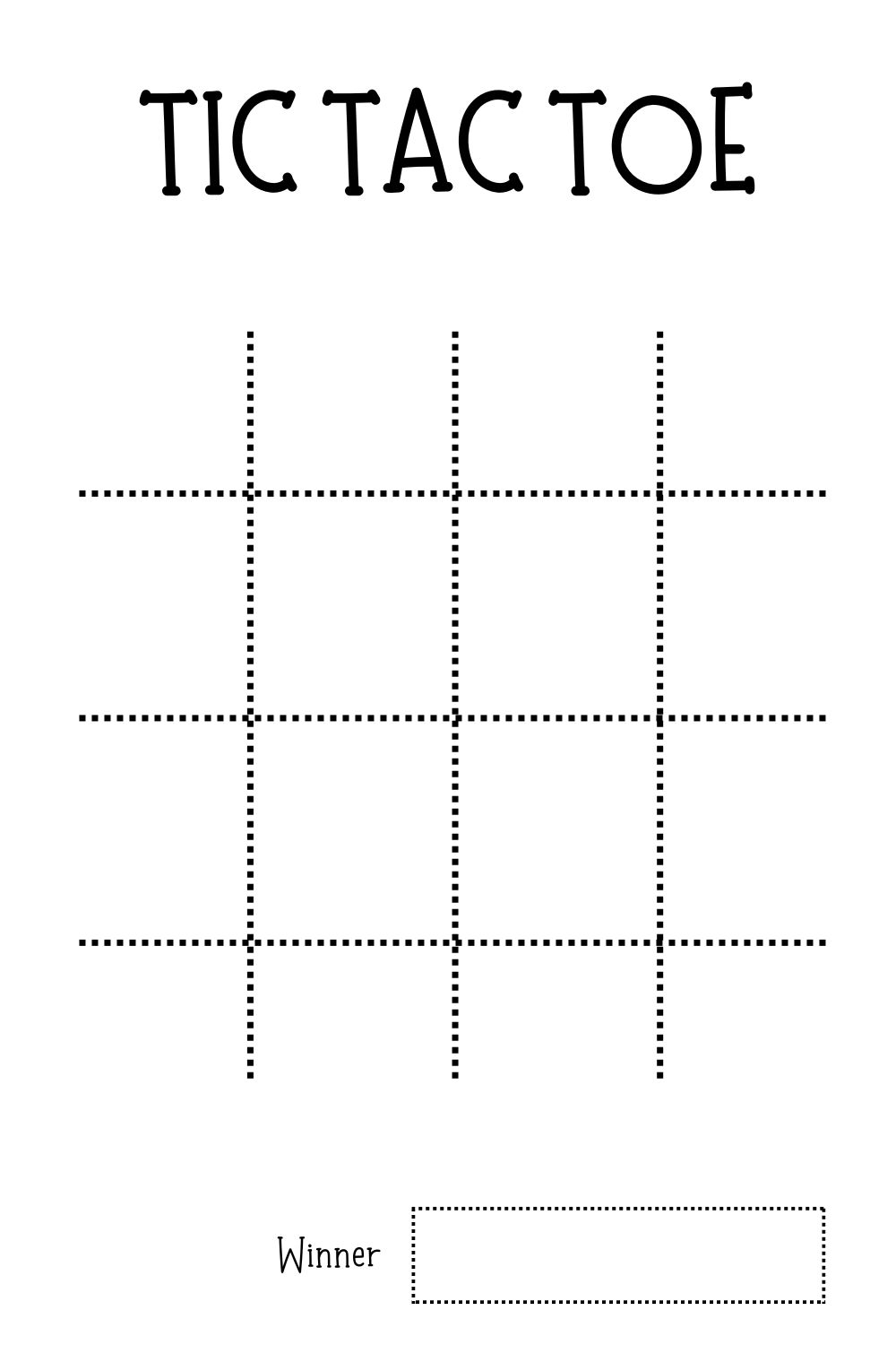 Printable Blank Tic Tac Toe Sheet Templates [PDF Included] - Printables Hub