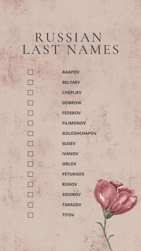 Printable List Of Unique Last Names PDF Included Printables Hub Printable List Of Unique Last Names PDF Included Printables Hub