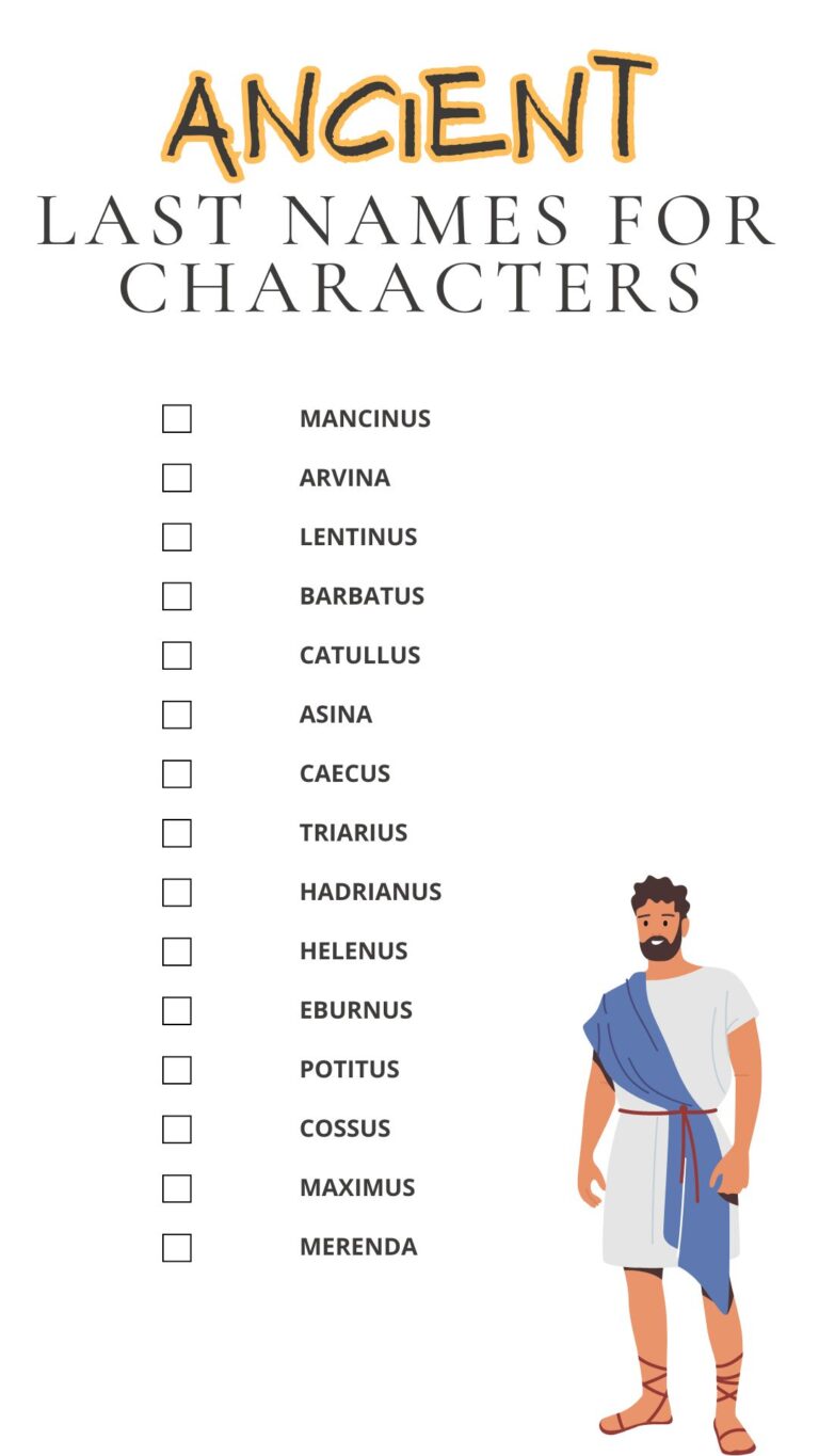 Printable List of Last Names For Characters - Printables Hub