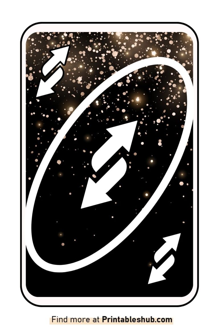 Free Printable UNO Reverse Cards With Blank Template [PDF Included ...
