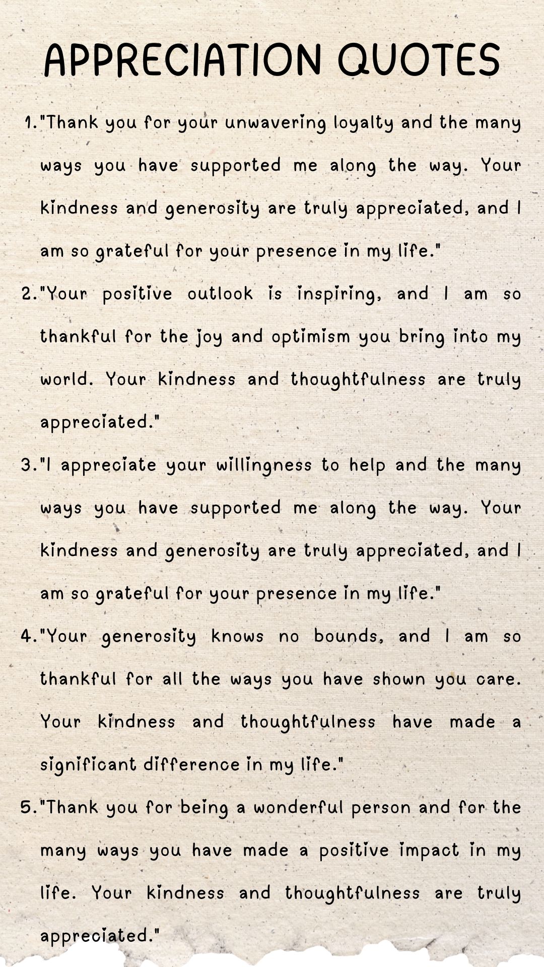 Printable Lists of Appreciation Quotes - Printables Hub