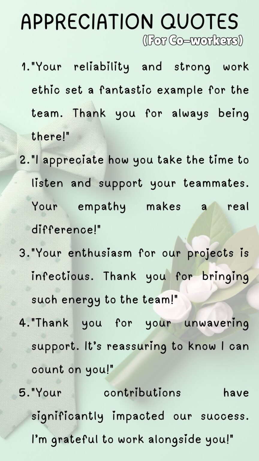 Printable Lists of Appreciation Quotes - Printables Hub