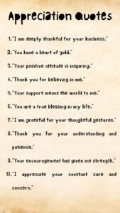 Printable Lists of Appreciation Quotes - Printables Hub