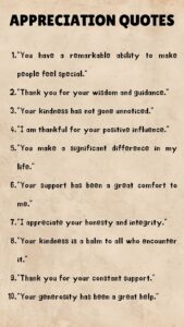 Printable Lists of Appreciation Quotes - Printables Hub