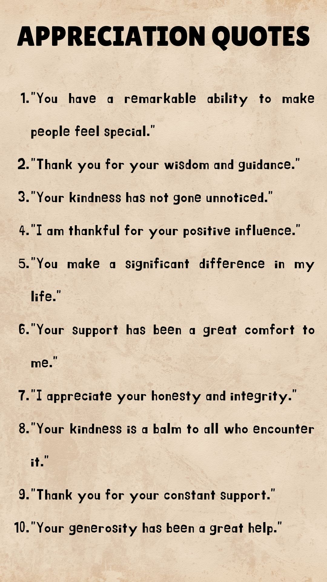 Printable Lists of Appreciation Quotes - Printables Hub