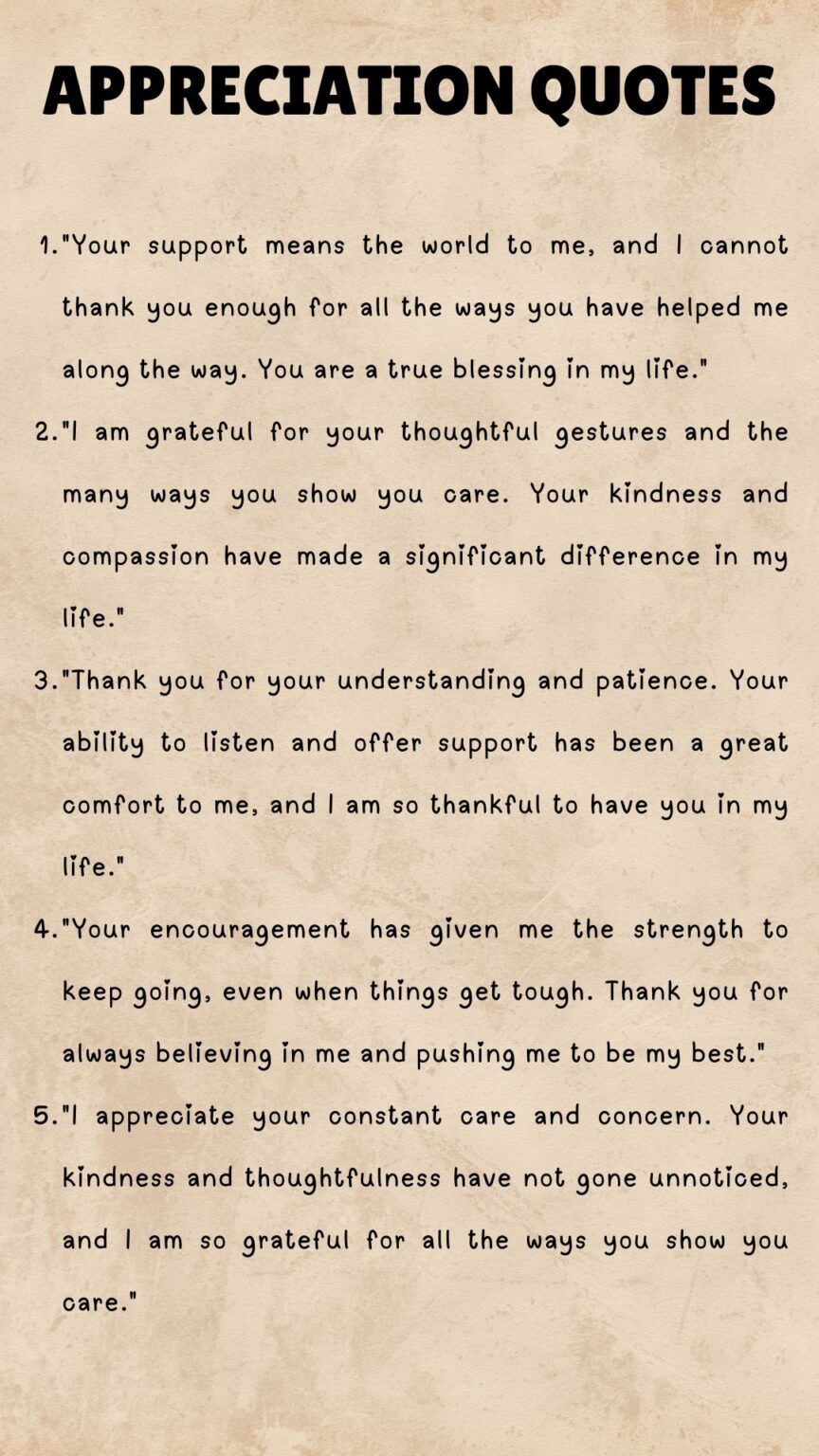 Printable Lists of Appreciation Quotes - Printables Hub