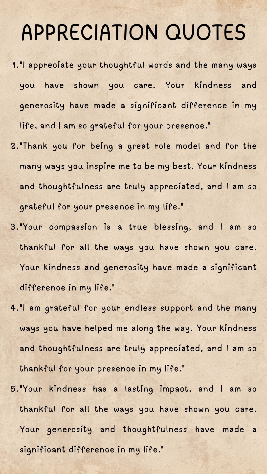 Printable Lists of Appreciation Quotes - Printables Hub