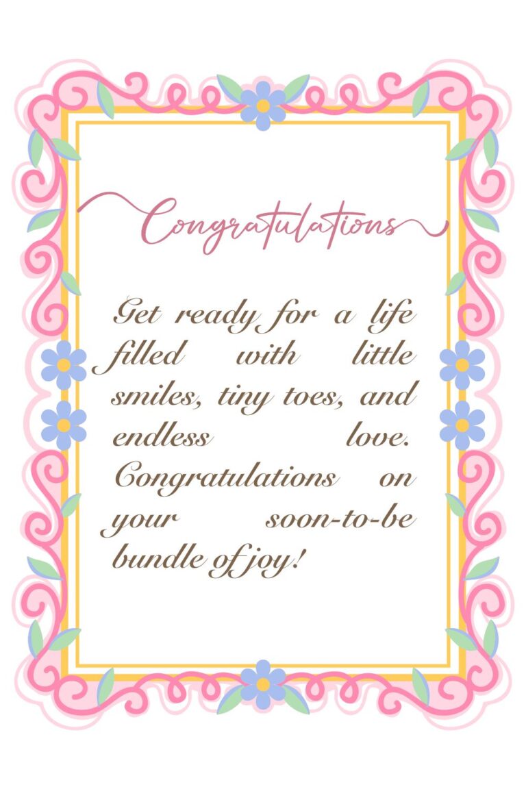 Printable Baby Shower Message Cards - Printables Hub