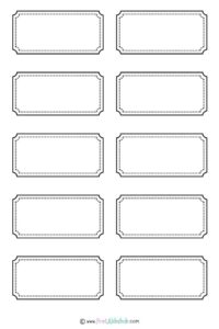 Free Printable Blank Ticket Design Templates [PDF Included ...