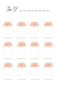 Printable Blank Fill the Jars Templates [PDF Included] - Printables Hub