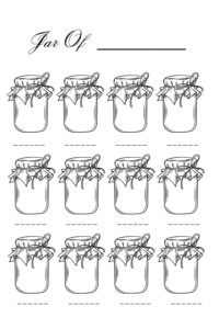 Printable Blank Fill the Jars Templates [PDF Included] - Printables Hub