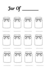 Printable Blank Fill the Jars Templates [PDF Included] - Printables Hub