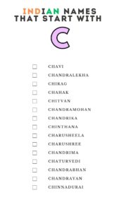 Printable lists of Names that start with 'C' - Printables Hub