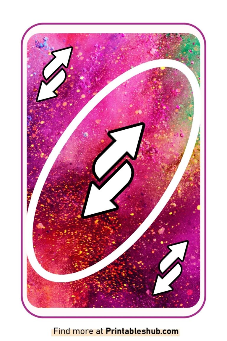 Free Printable UNO Reverse Cards With Blank Template [PDF Included ...