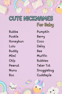 Printable Lists Of Cute Nicknames - Printables Hub