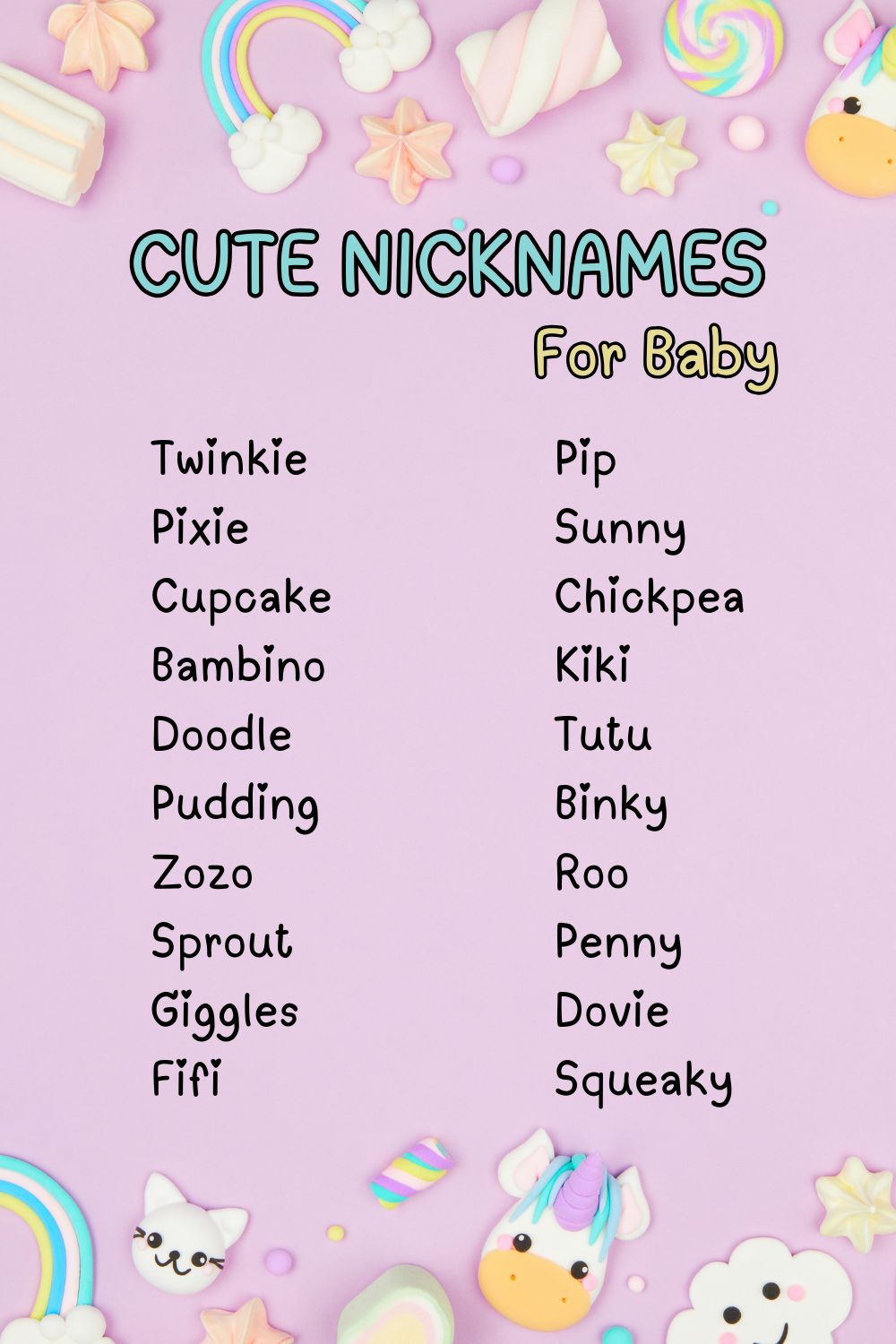 Printable Lists Of Cute Nicknames - Printables Hub