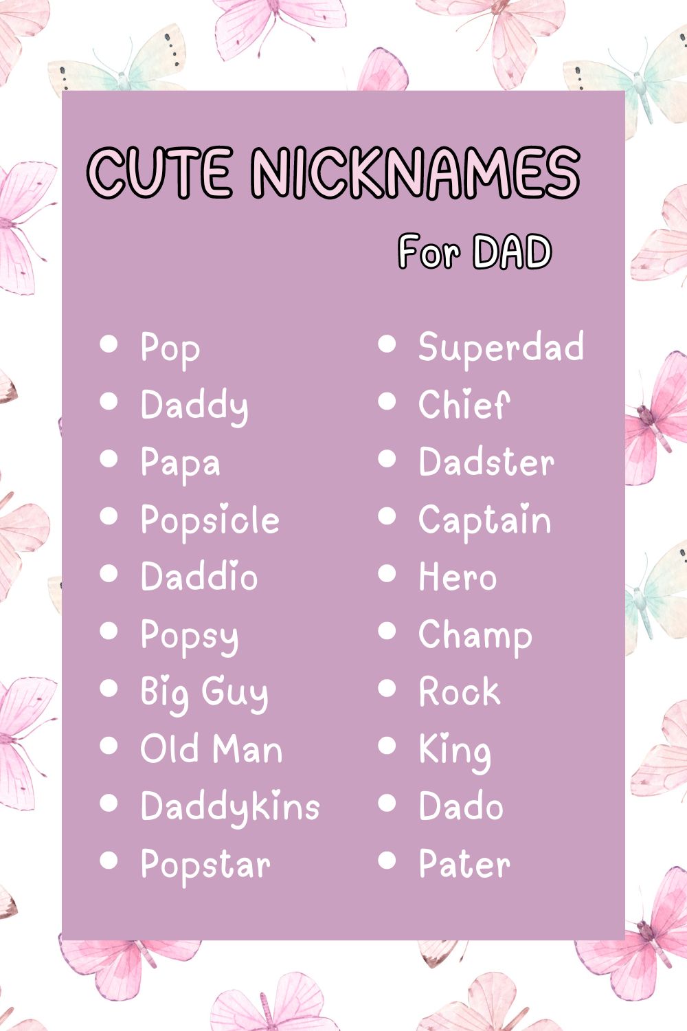 Printable Lists Of Cute Nicknames - Printables Hub