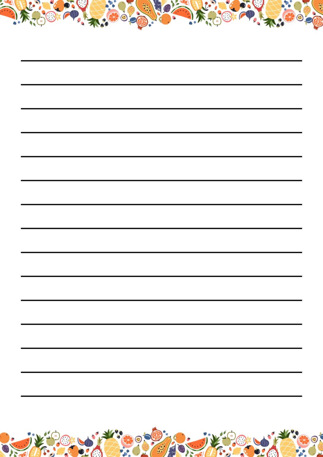 Printable Lined Paper Sheets [PDF Included] - Printables Hub