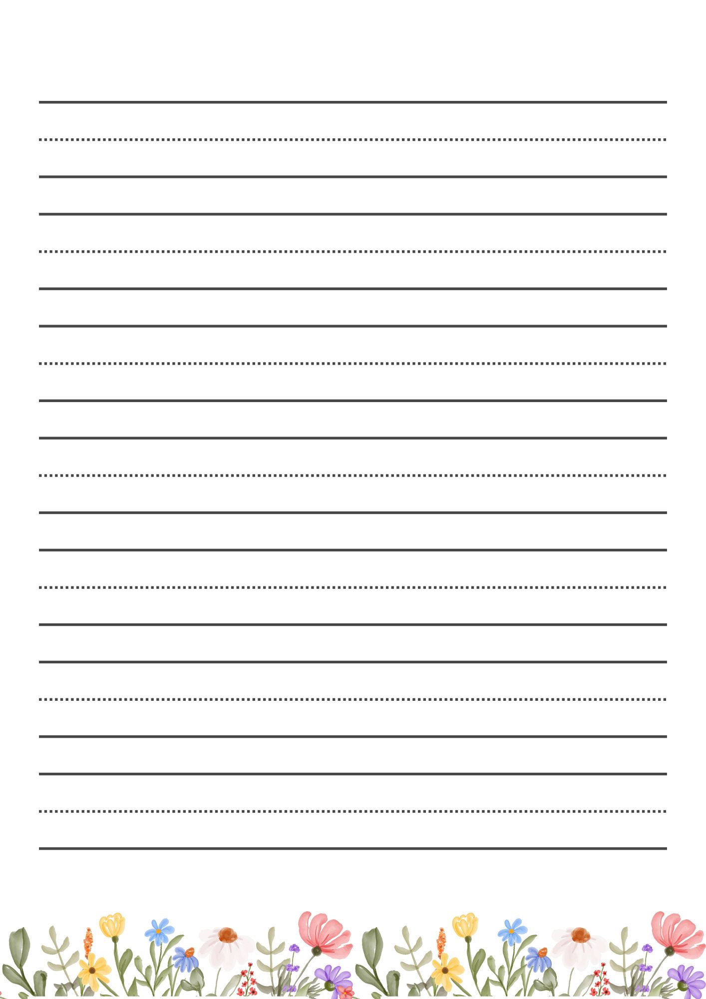 Printable Lined Paper Sheets [PDF Included] - Printables Hub