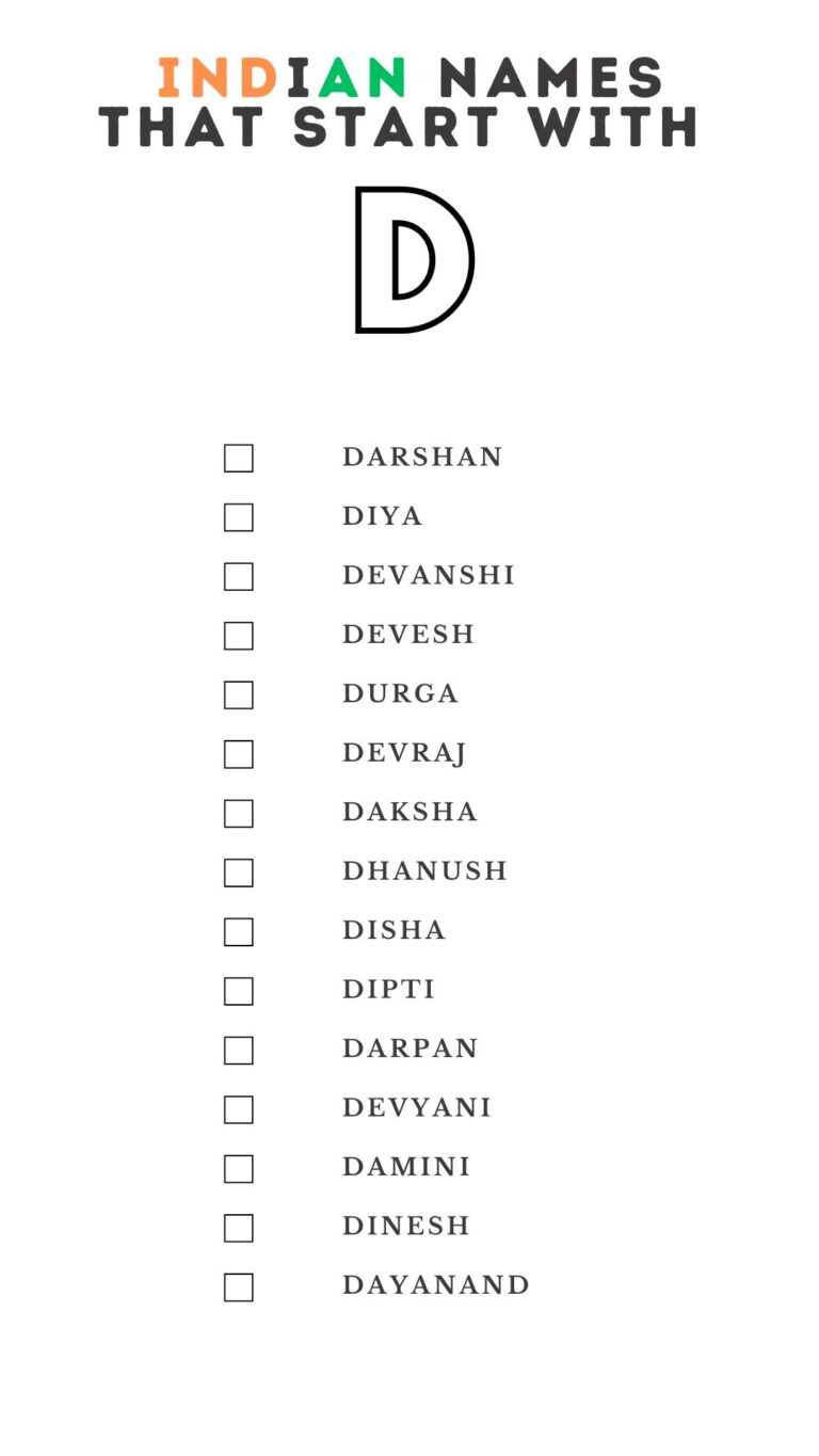 Printable Lists Of Names That Start With 'D' - Printables Hub