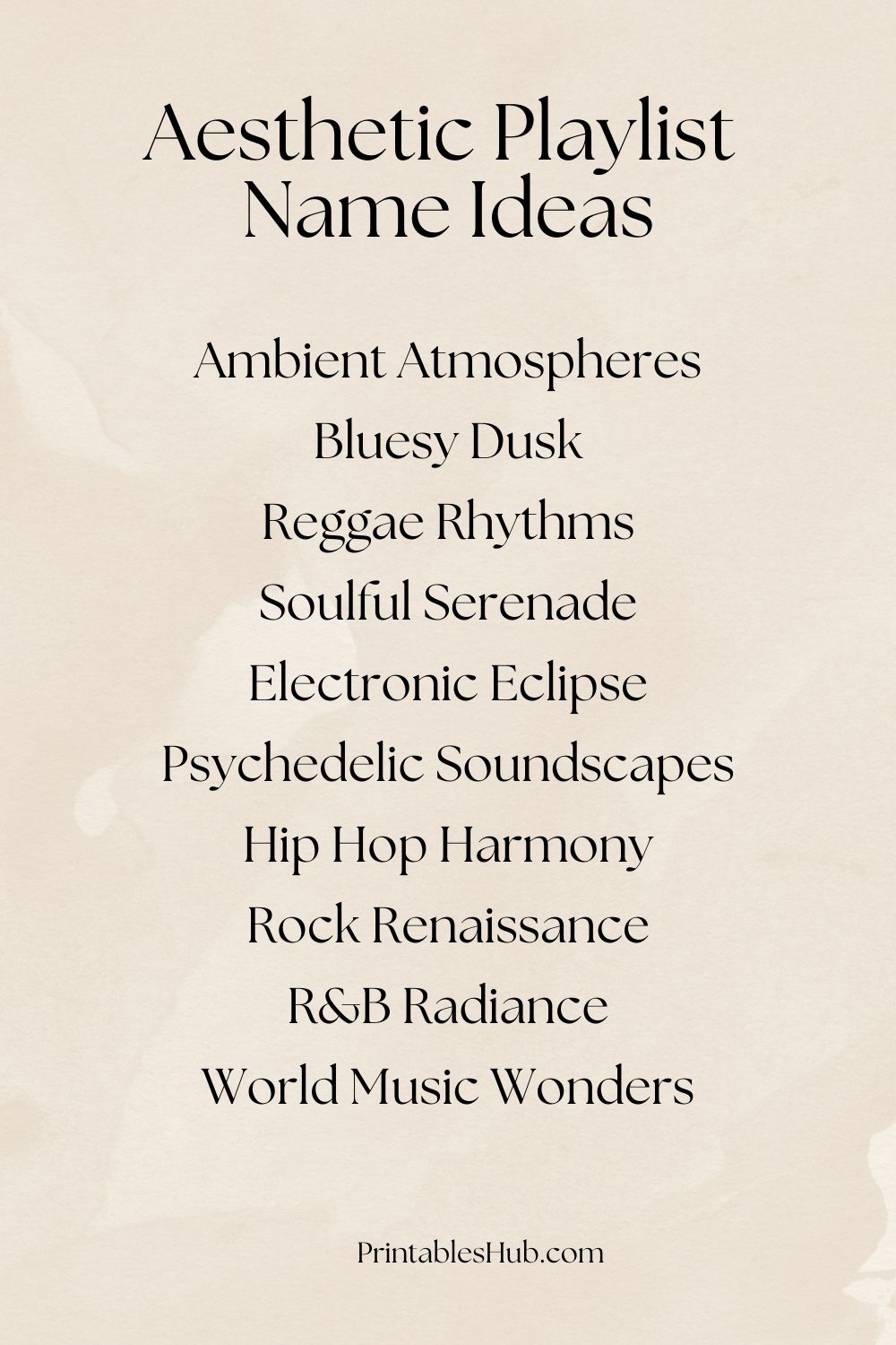 Printable List Of Playlist Names Ideas - Printables Hub
