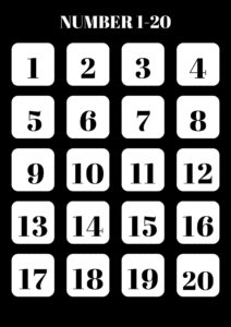 Printable Number Charts 1-20 [PDF Included] - Printables Hub