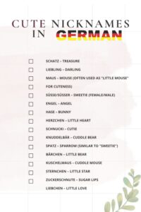 Printable Lists Of Cute Nicknames - Printables Hub