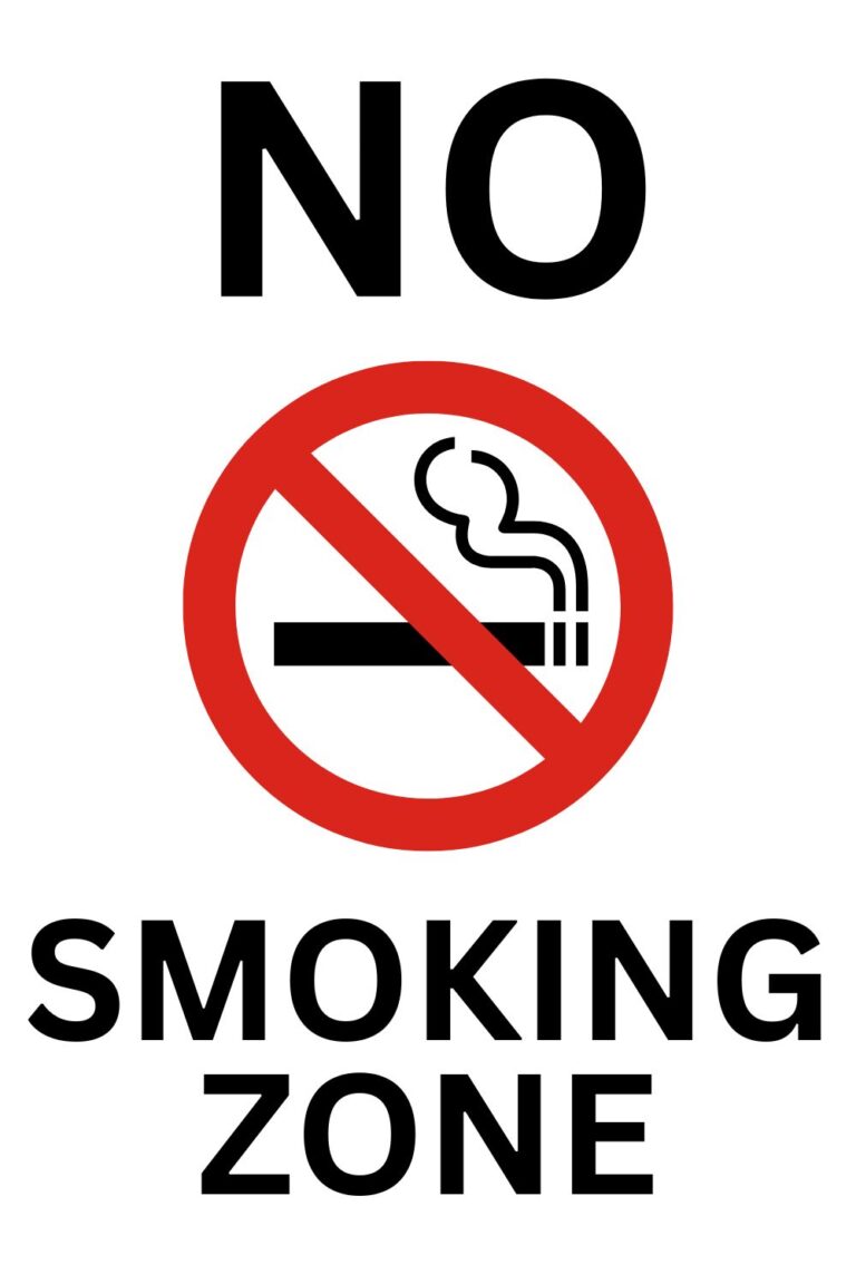 Printable 'No Smoking' Signs [PDF Included] - Printables Hub