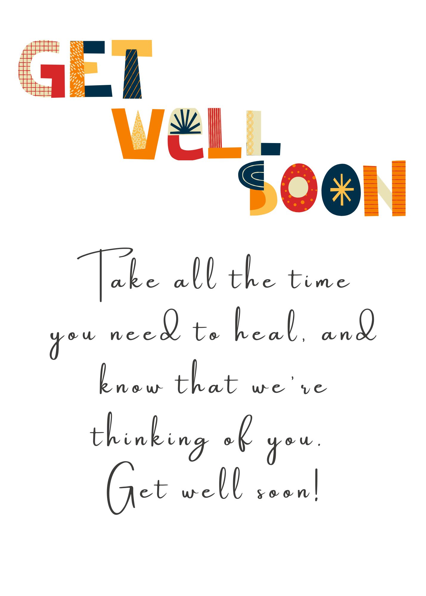 Printable Get Well Soon Message Cards [PDF Included] - Printables Hub