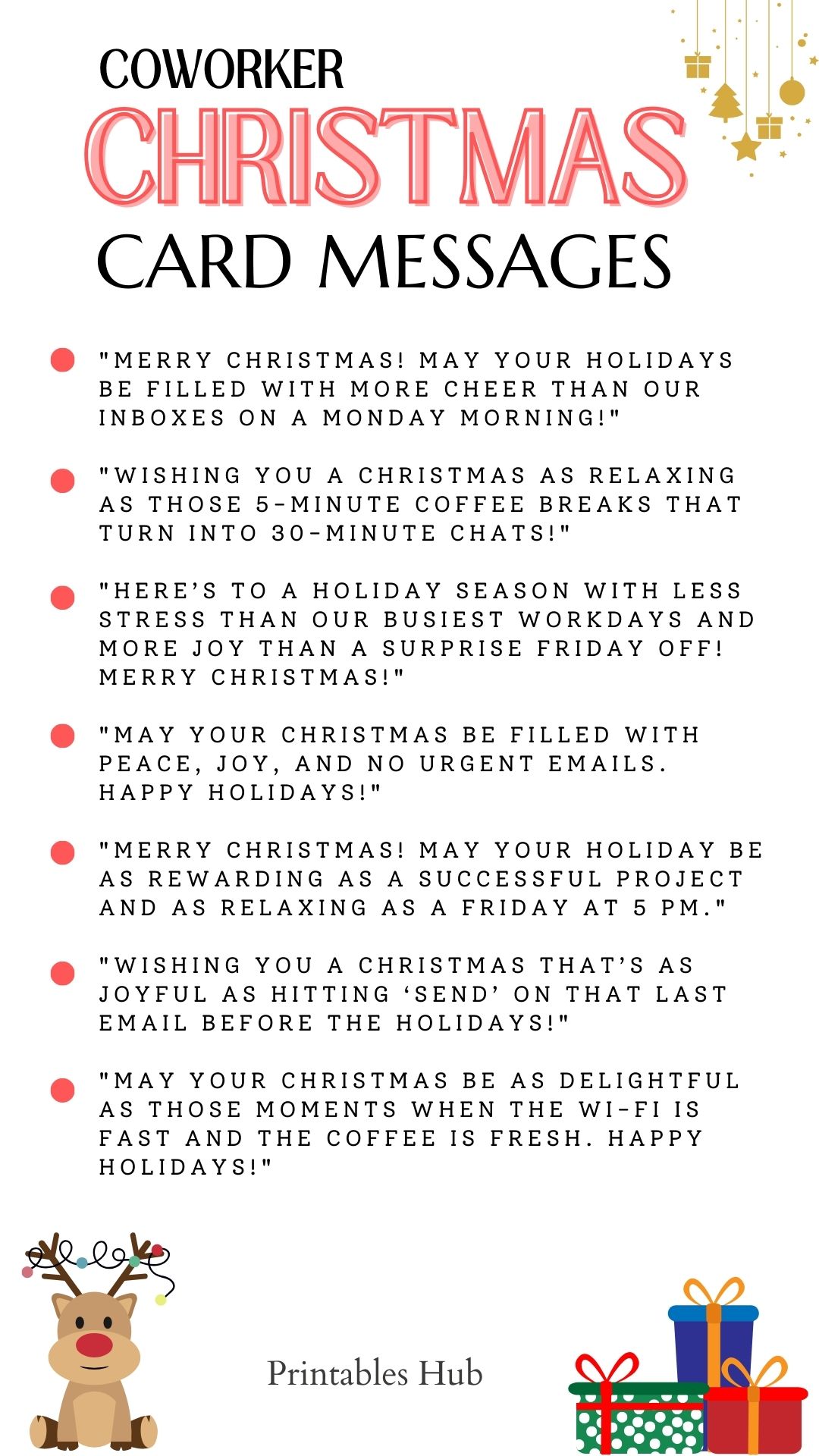 Printable Christmas Messages For Cards - Printables Hub