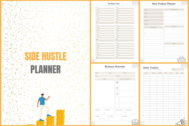 Printable Side Hustle Planner - Printables Hub