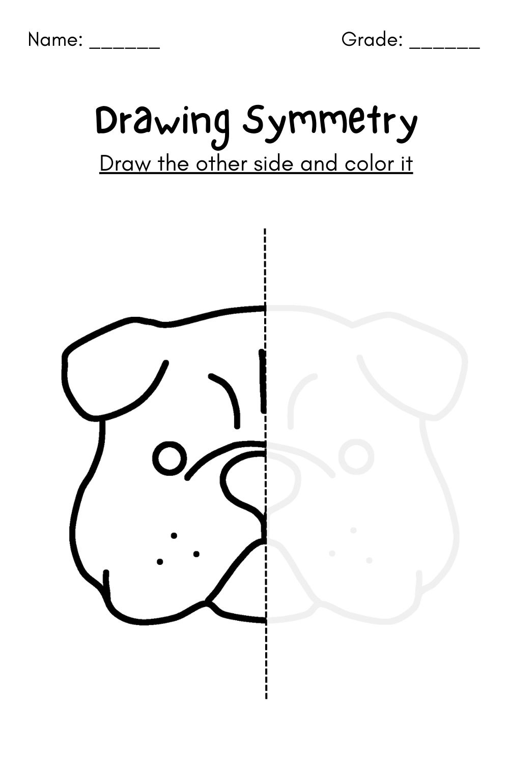 Printable Symmetry Drawing Sheets PDF - Printables Hub