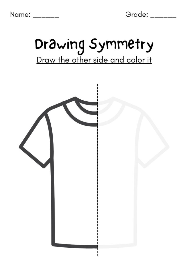 Printable Symmetry Drawing Sheets PDF - Printables Hub