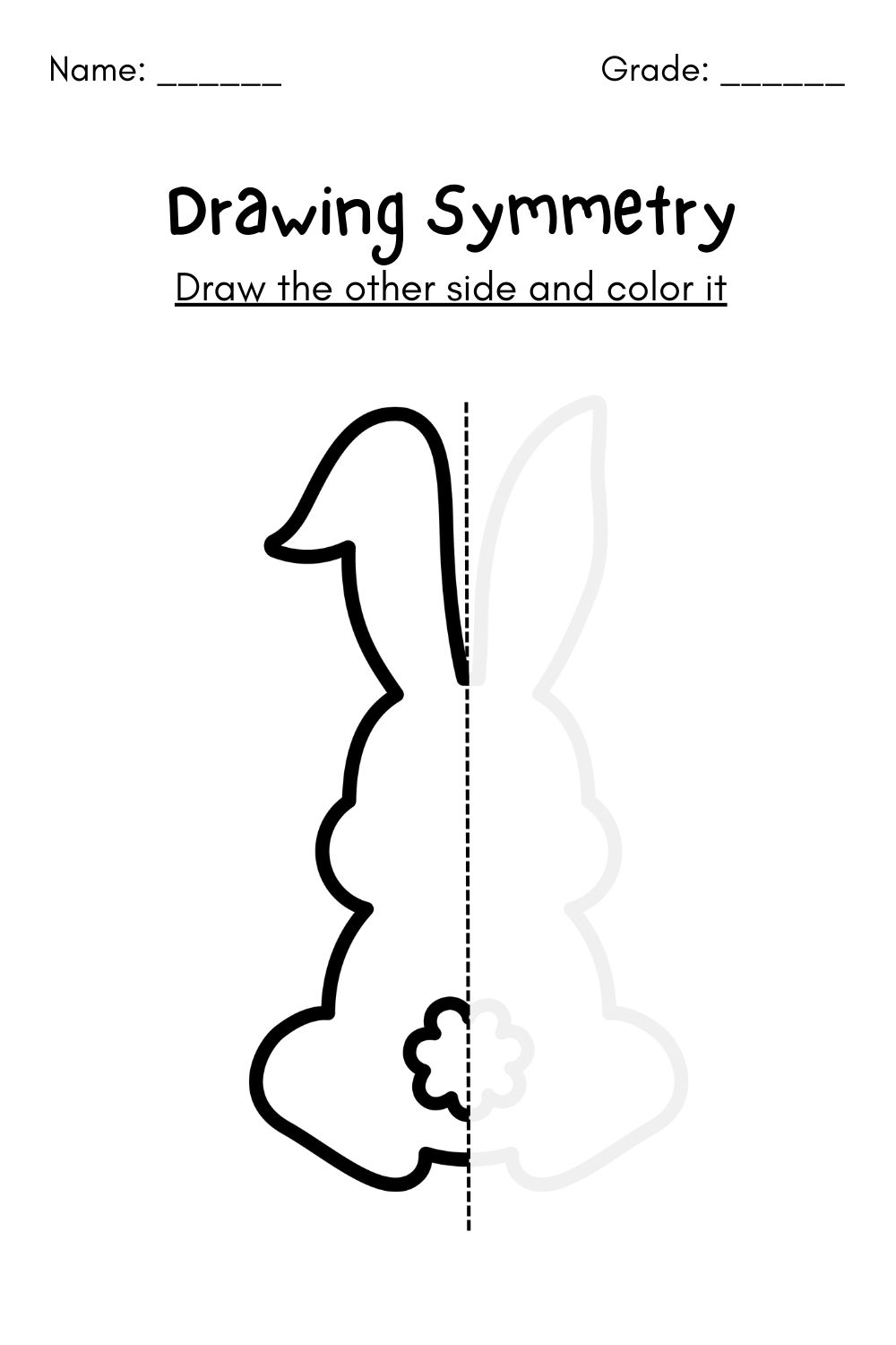 Printable Symmetry Drawing Sheets PDF - Printables Hub