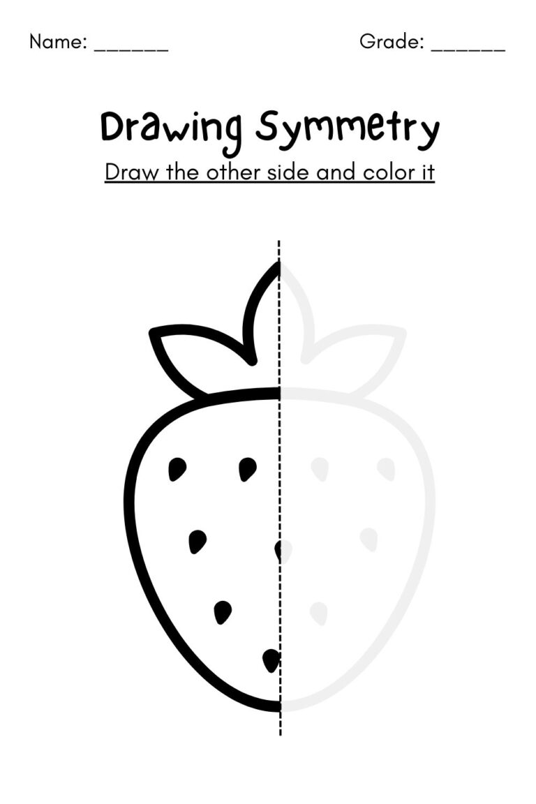 Printable Symmetry Drawing Sheets PDF - Printables Hub