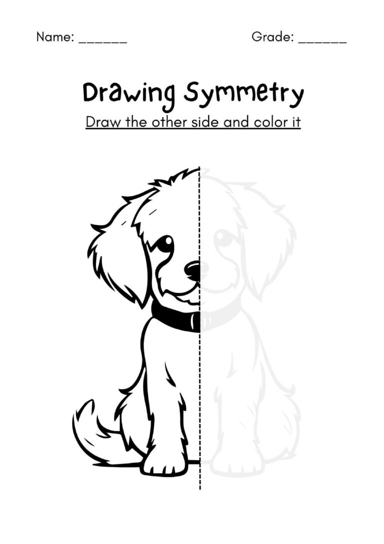 Printable Symmetry Drawing Sheets PDF - Printables Hub