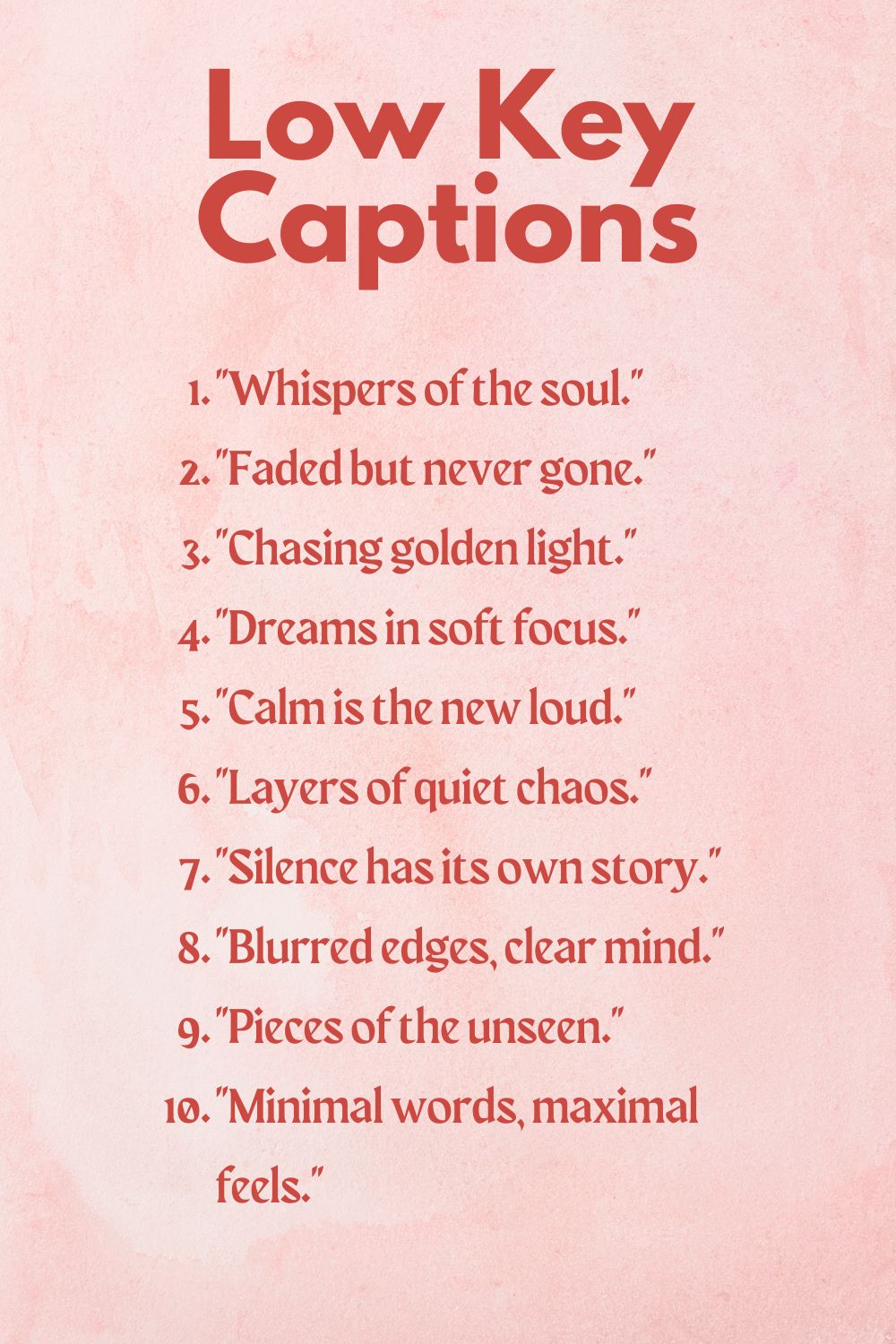 Printable Lists Of Low Key Captions - Printables Hub