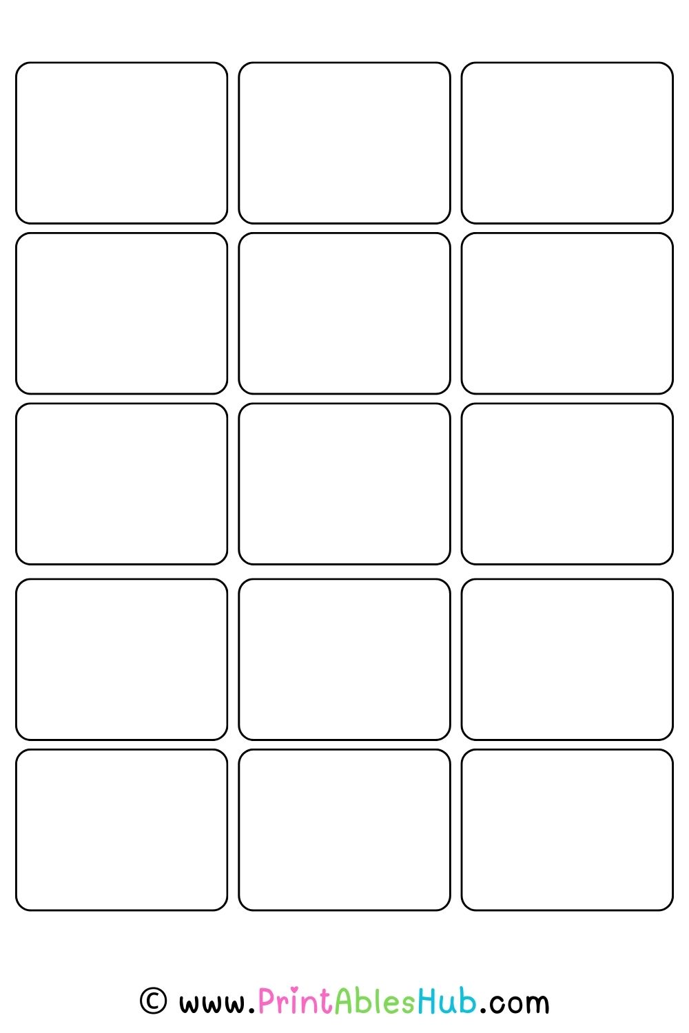 Blank Game Cards Templates [PDF Included] - Printables Hub