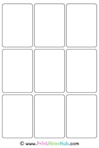 Blank Game Cards Templates [PDF Included] - Printables Hub